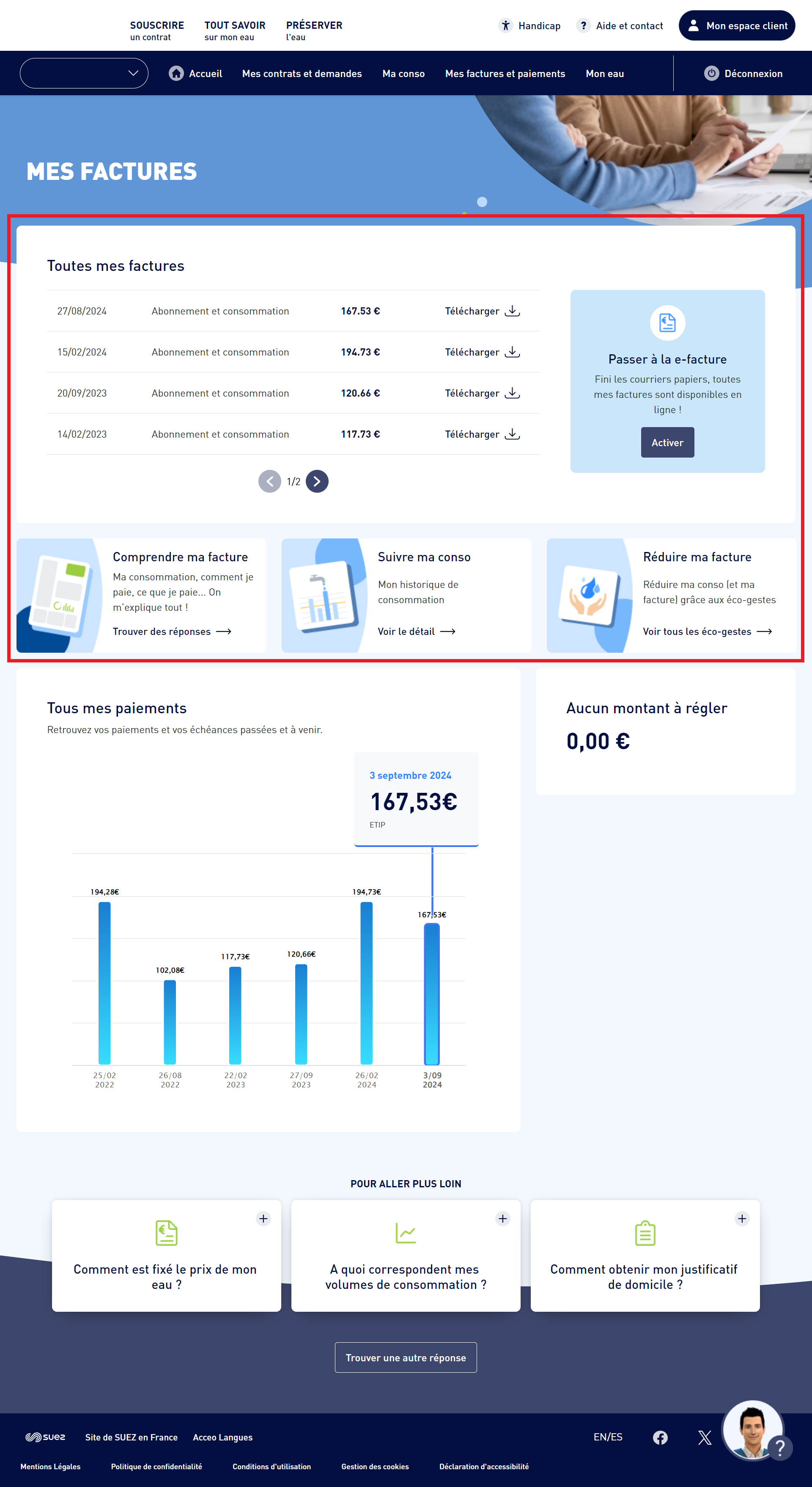Votre nouvel espace de consultation de factures : simple, intuitif et complet ! - SUEZ