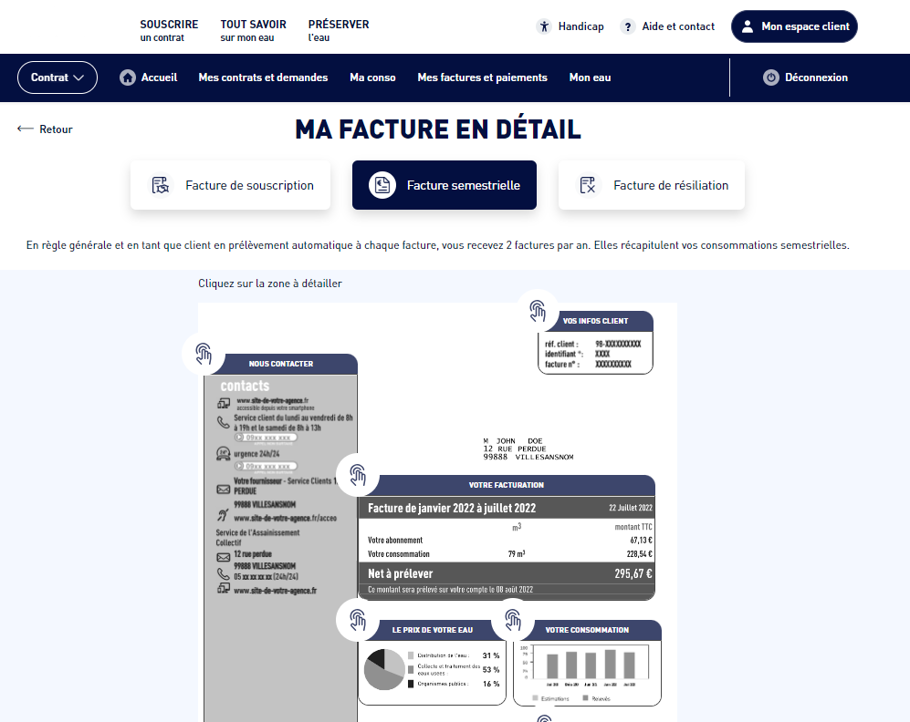 Comment lire votre facture d'eau en détail ? - SUEZ