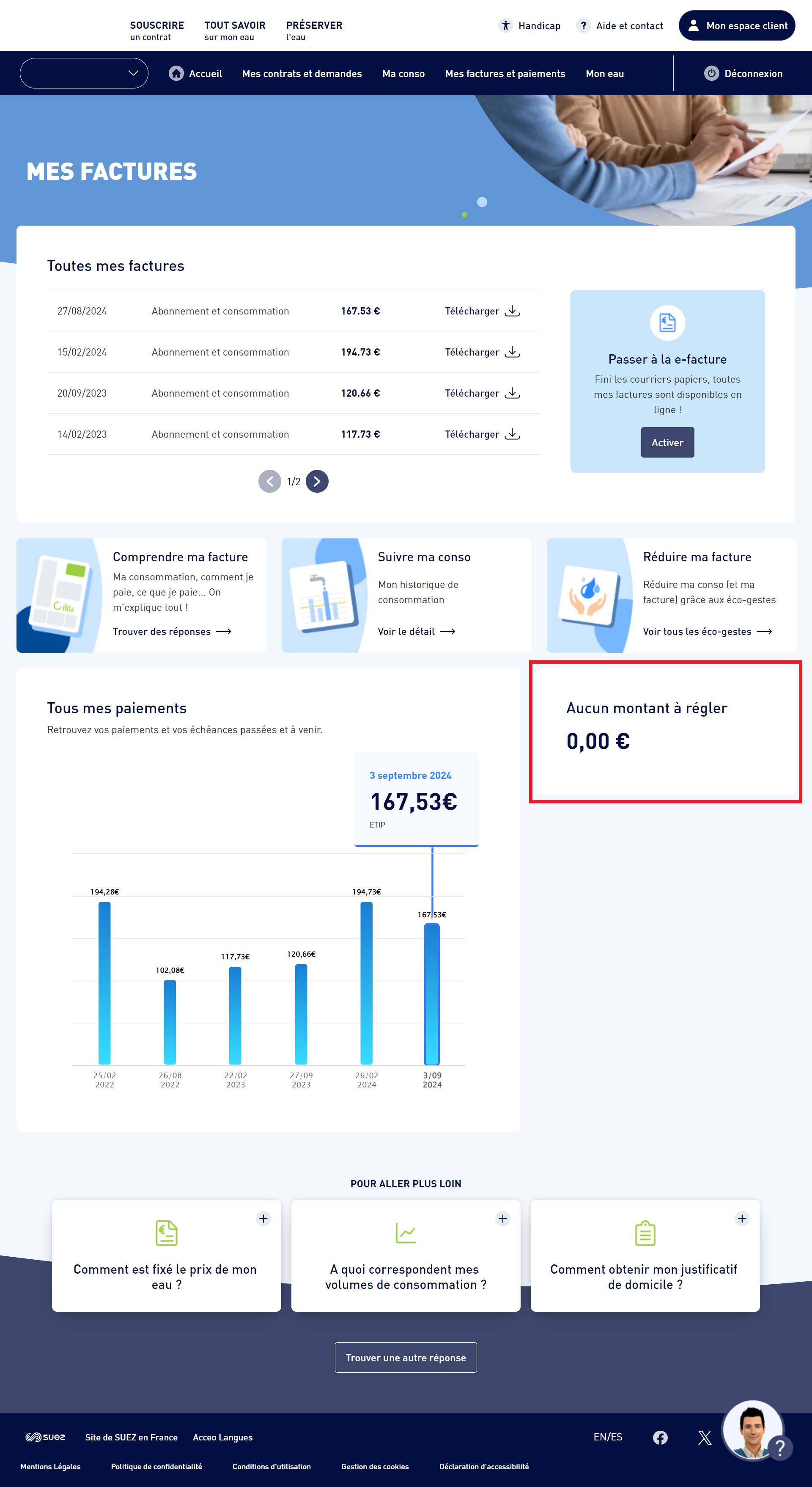 Votre nouvel espace de consultation de factures : simple, intuitif et complet ! - SUEZ