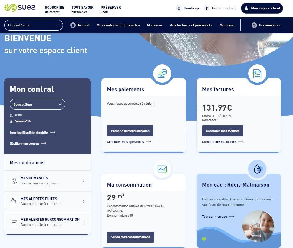 Comment créer mon espace client ? - SUEZ